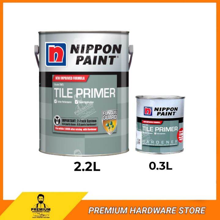 NIPPON PAINT Tile Primer 2.5 Liter Water Thinned Epoxy Primer Tile ...