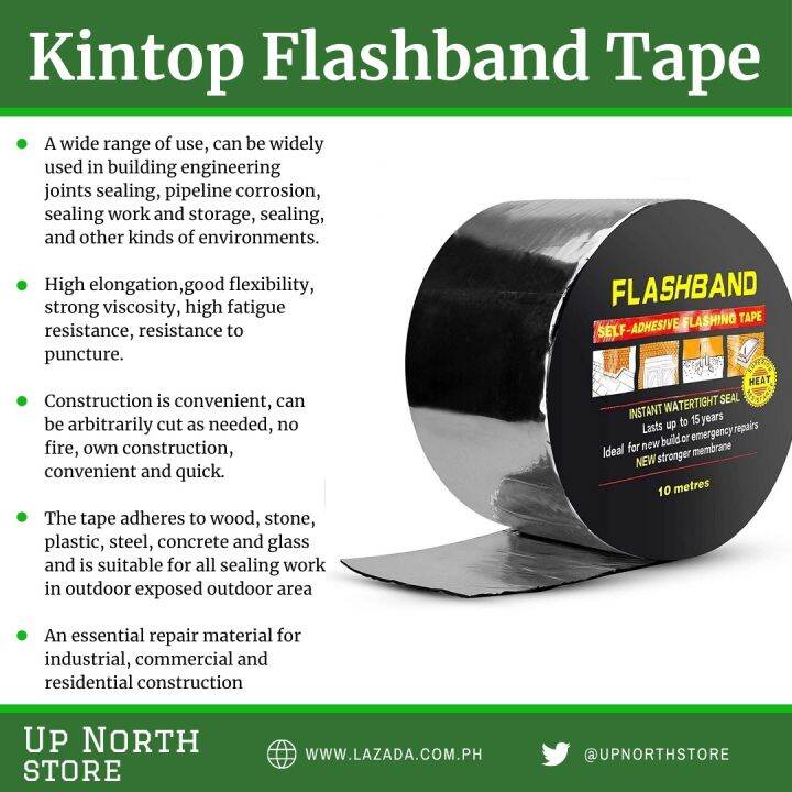 10M X 7.5CM New High Quality Original Kintop Flashband Tape For Roof And Leak Repair - Aluminum ...