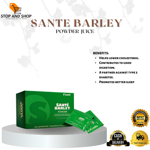 sante barley Powder is pure, certified organic barley grass powder ...