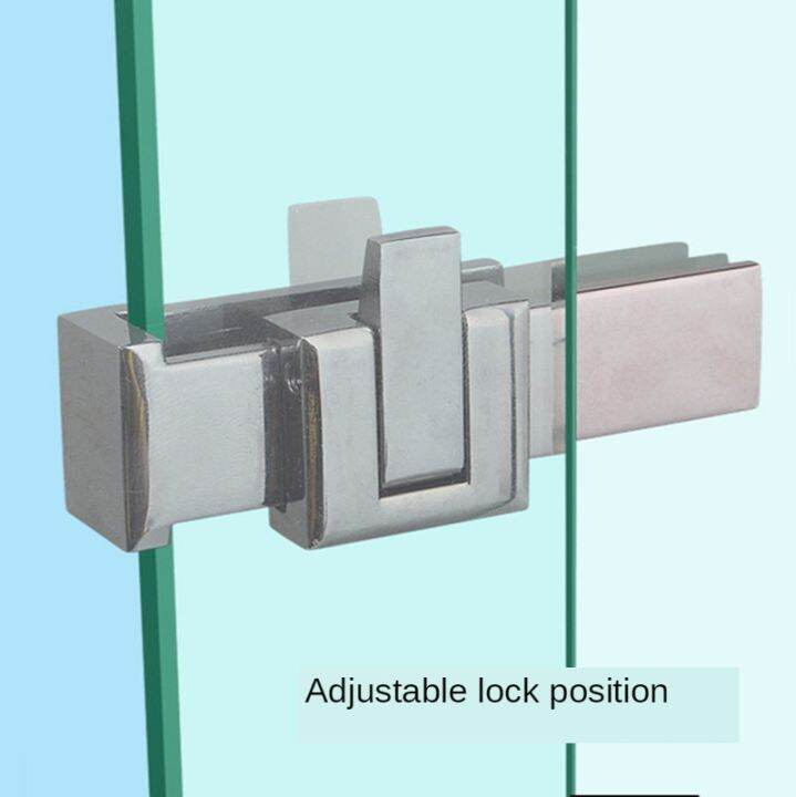 【koku metals】Bathroom Glass Door Lock Latch Lock U Shaped Glass Door ...