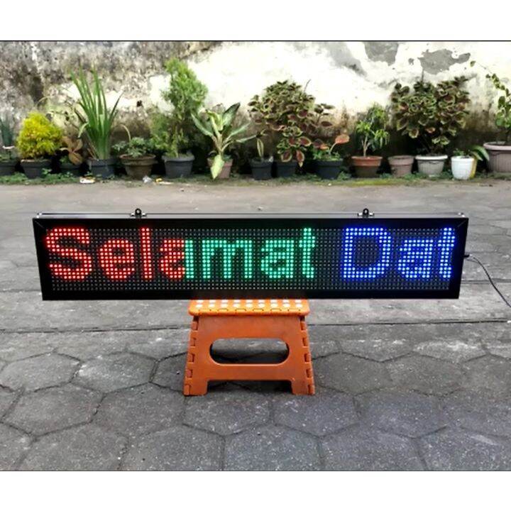 Running Text P10 5 Panel Ukuran 21x165 cm Outdoor | Lazada Indonesia