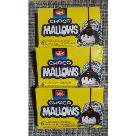 FIBISCO CHOCO MALLOWS (6 CHOCOLATE COVERED MARSHMALLOW BISCUITS ...