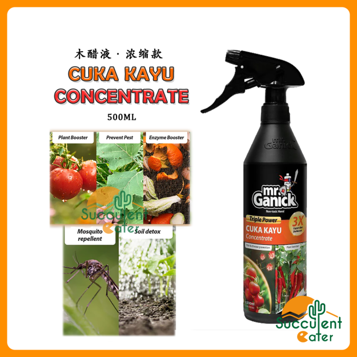 Baba Cuka Kayu Concentrate Mr Ganick 500ml Premium Wood Vinegar Anti Serangga 木醋液 | Lazada