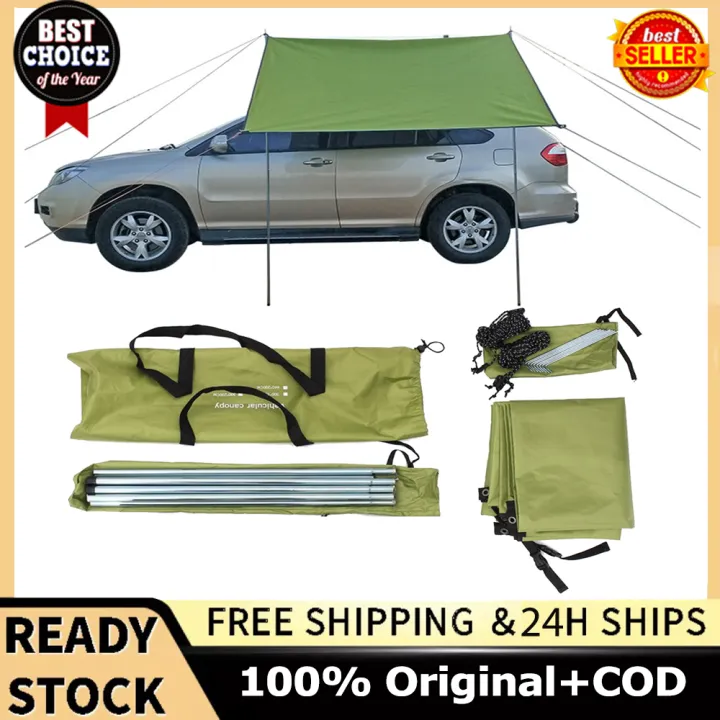 【High Quality】Car Shelter Shade Camping Side Car Roof Top Tent Awning Waterproof UV Portable ...
