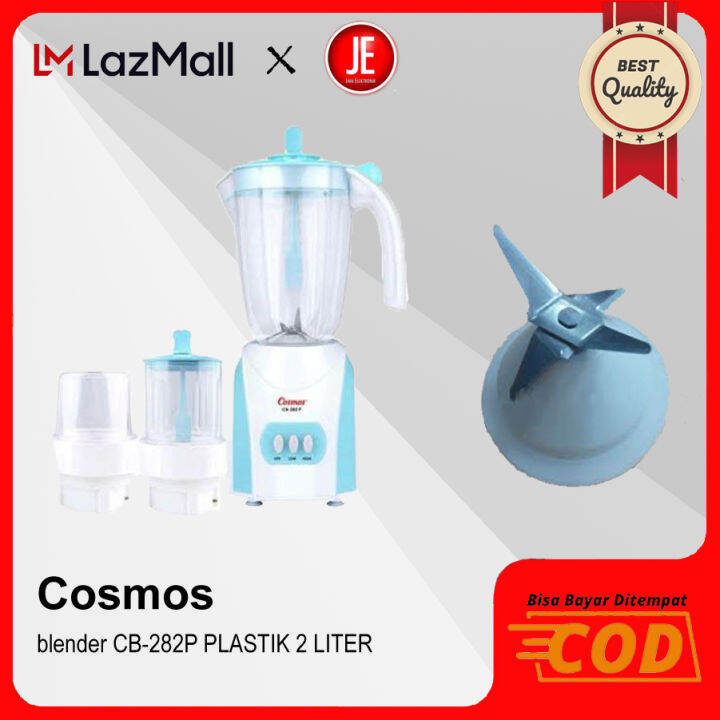 Cosmos blender CB-282P PLASTIK 2 LITER GARANSI RESMI 3 IN 1 garansi resmi | Lazada Indonesia