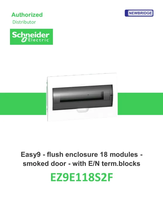 Schneider Electric Easy9 IEC, Flush-Mounted Enclosure 18 Modules ...