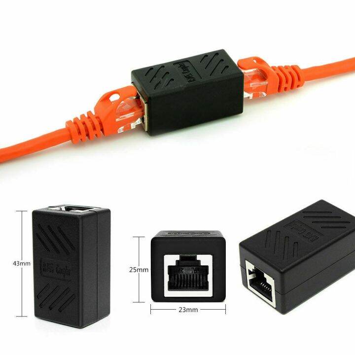 RJ45 LAN Internet Ethernet Cable Splitter Connector Adapter Extender ...
