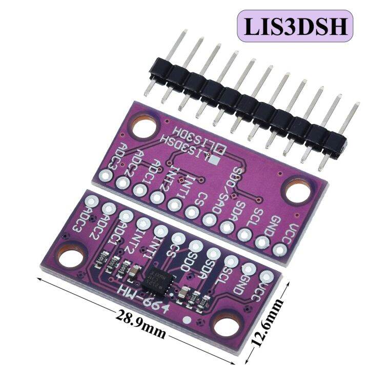 LIS3DSH high-resolution three-axis accelerometer triaxial accelerometer module LIS3DH for ...