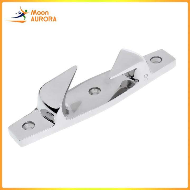 Moon AURORA Heavy Duty Marine Grade 316 Stainless Steel Fairlead Cleat ...