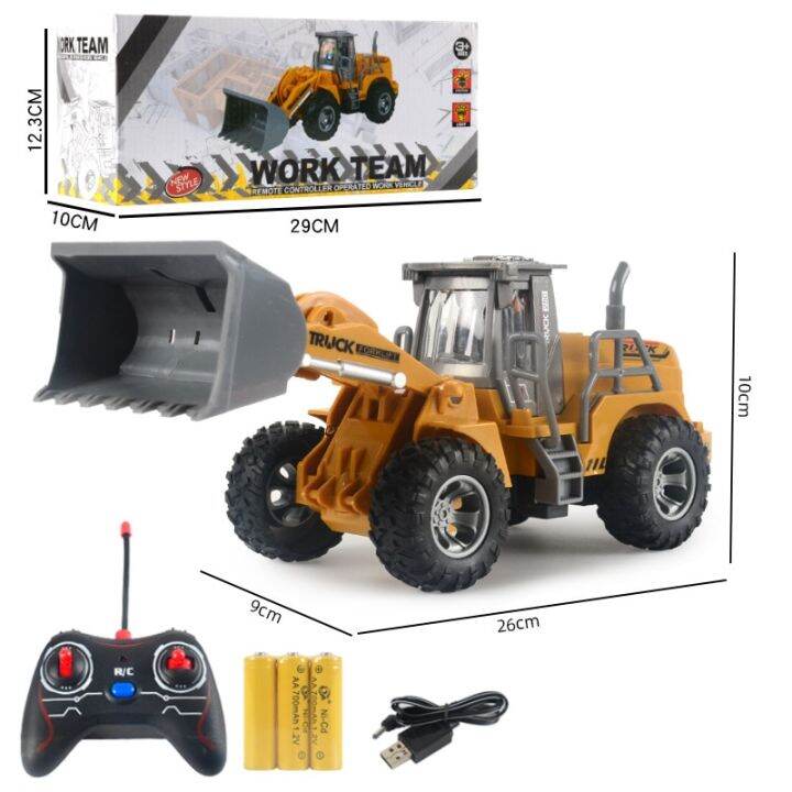 RC Trucks Mini Remote Control Bulldozer 1:32 Plastic Engineering Car ...