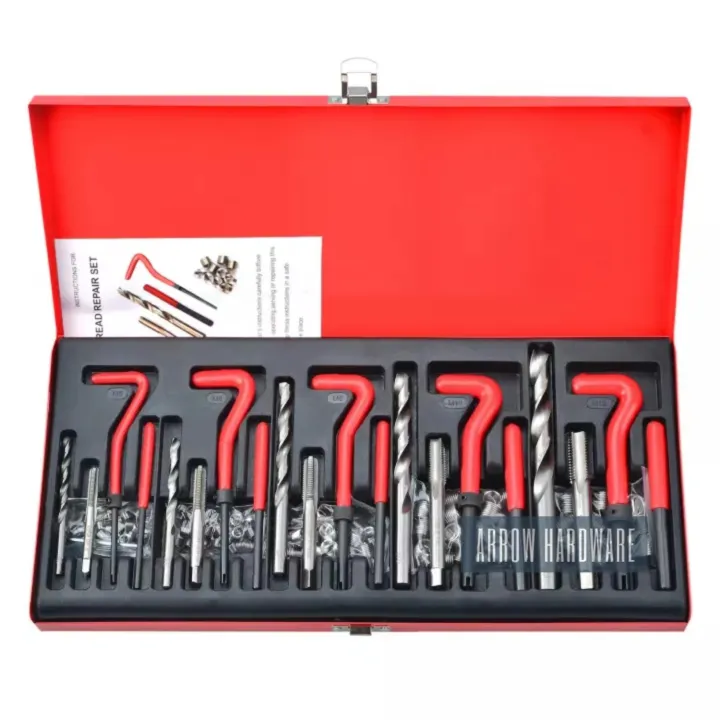 131Pcs Car Engine Block Restoring Damaged Thread Repair Tool Kit Tap ...