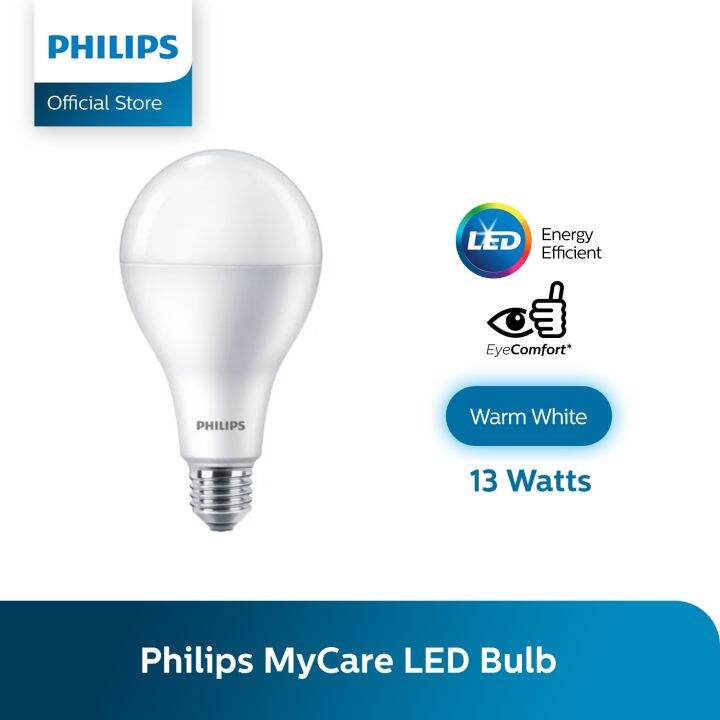 Philips Essential LED Bulb 13 Watts E27 3000K Warm White (Single) | Lazada PH