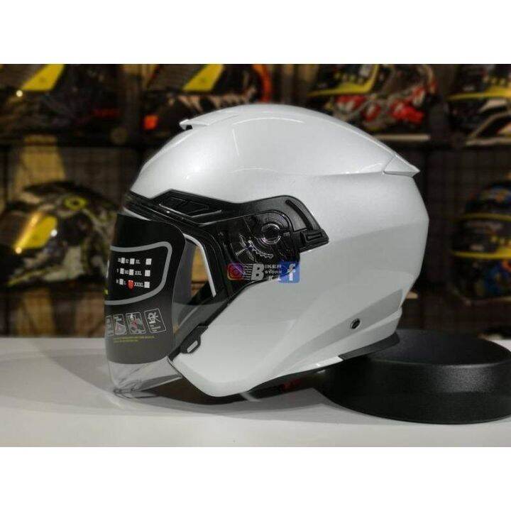 Original GSB G-263 Pearl White Open Face Helmet | Lazada