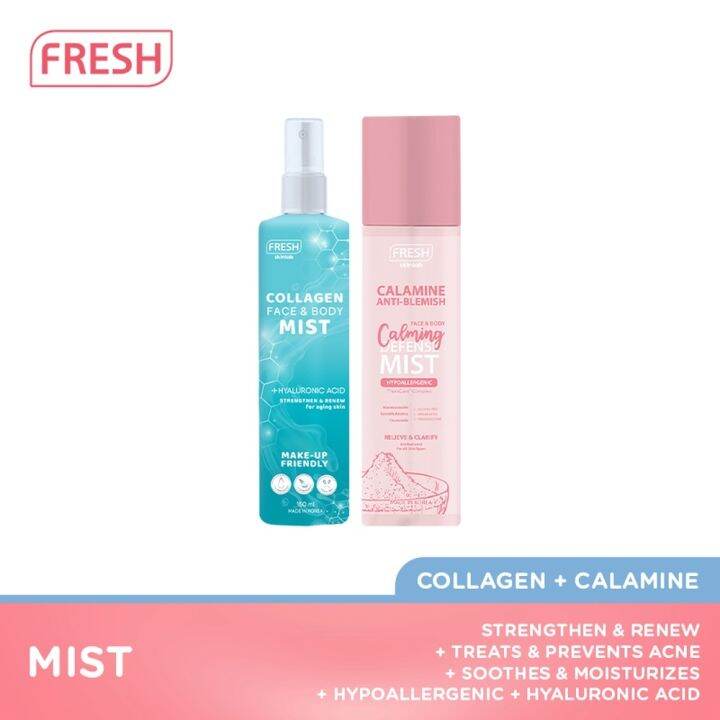 【COD5】 Fresh Skinlab Collagen Face Body Mist 150 mL Calamine Anti ...