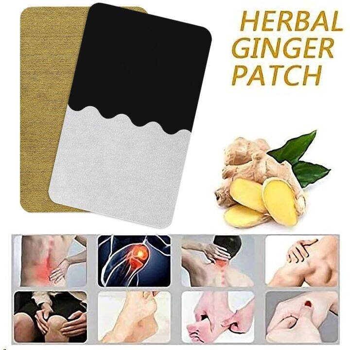 BetterOne 50pcs Herbal Ginger Patches original for pain relief Promote Blood Circulation Knee ...