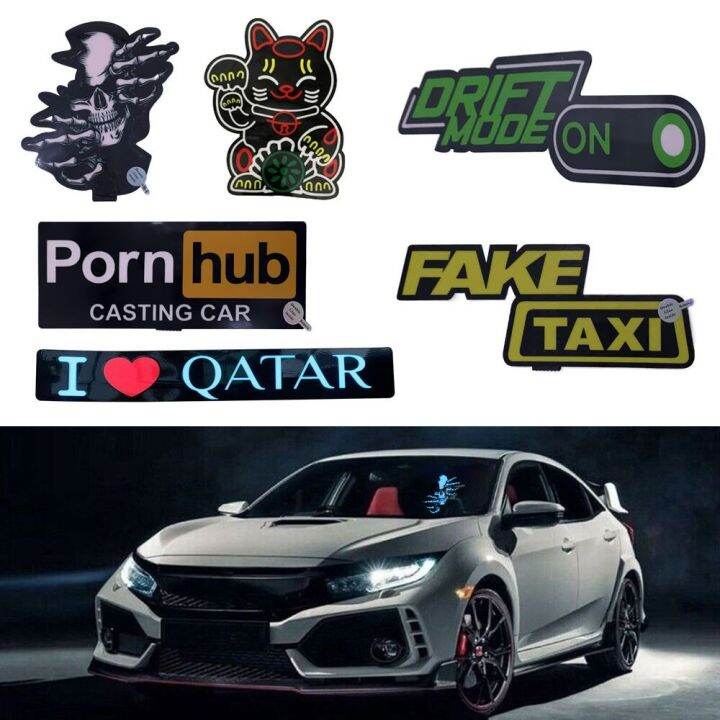 TRACK ORGAN27TR7 Auto Decoration Sticker Various Styles Electric LED ...