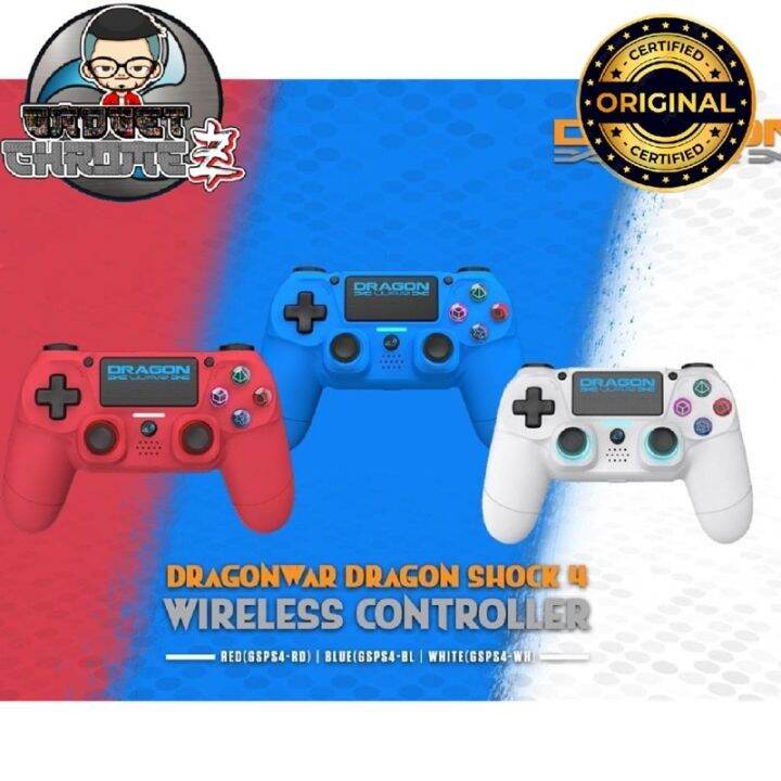 DRAGONWAR Dragon Shock 4 Wireless Controller PS4/PC/MOBILE | Lazada PH