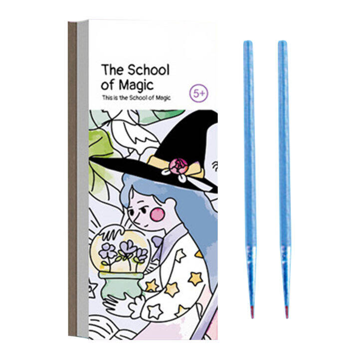 k-bell 1 Set 20 Pages Vivid Color Drawing Book with Pigment Paintbrush ...