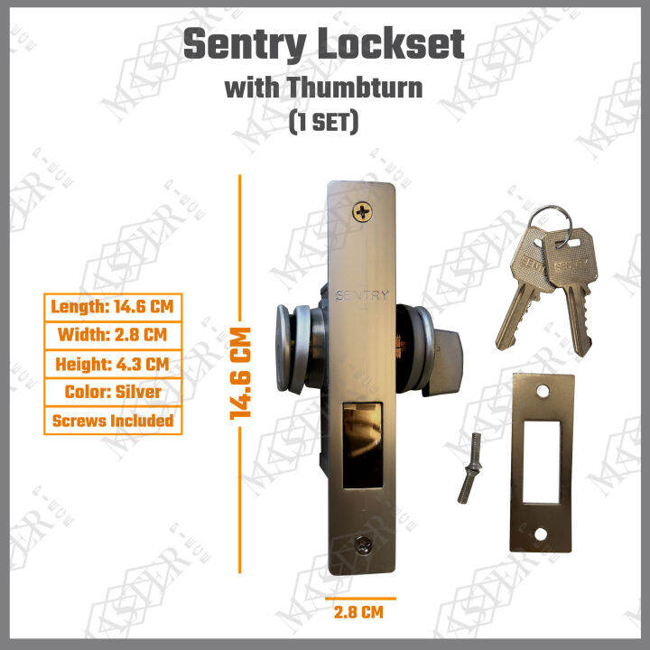 Sentry Lockset Single Key with Thumbturn (SILVER) | Lazada PH