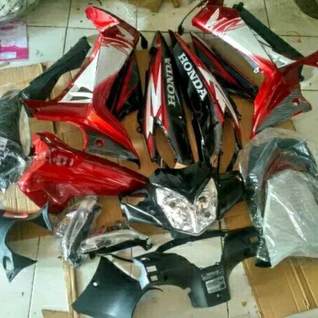 FULL BODY SUPRA X 125 BATMAN LENGKAP DENGAN LAMPU DEPAN DAN SEN FREE ...