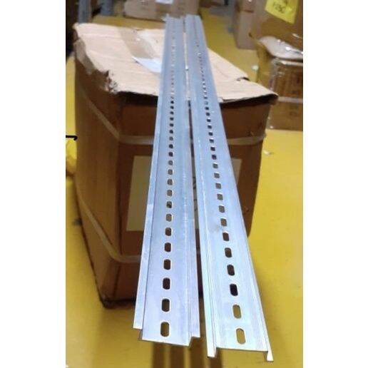 Rail MCB Alumunium 1 Fungsi 1METER/PERBATANG Rel Dudukan MCB Panel ...