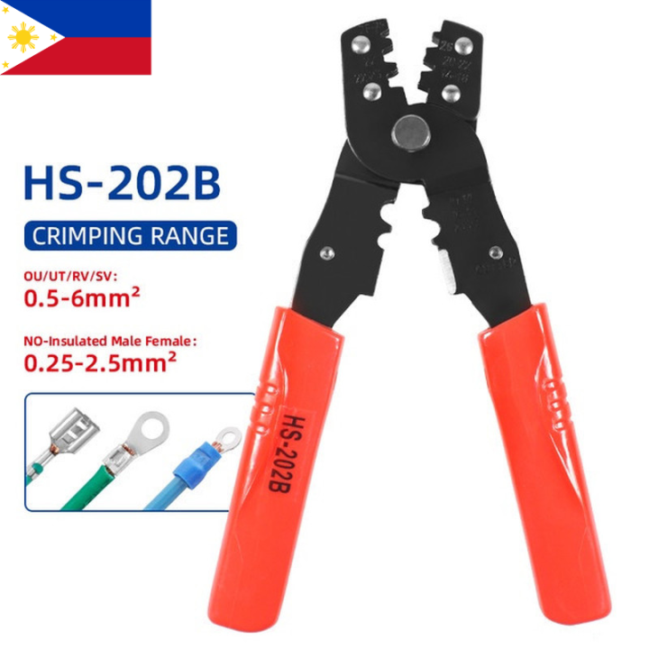 HS-202B Professional Multi functional Crimping Plier Wire Crimp Plier ...