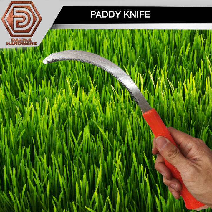 6" Paddy knife grass knife grass sickle knife pisau potong rumput sabit ...