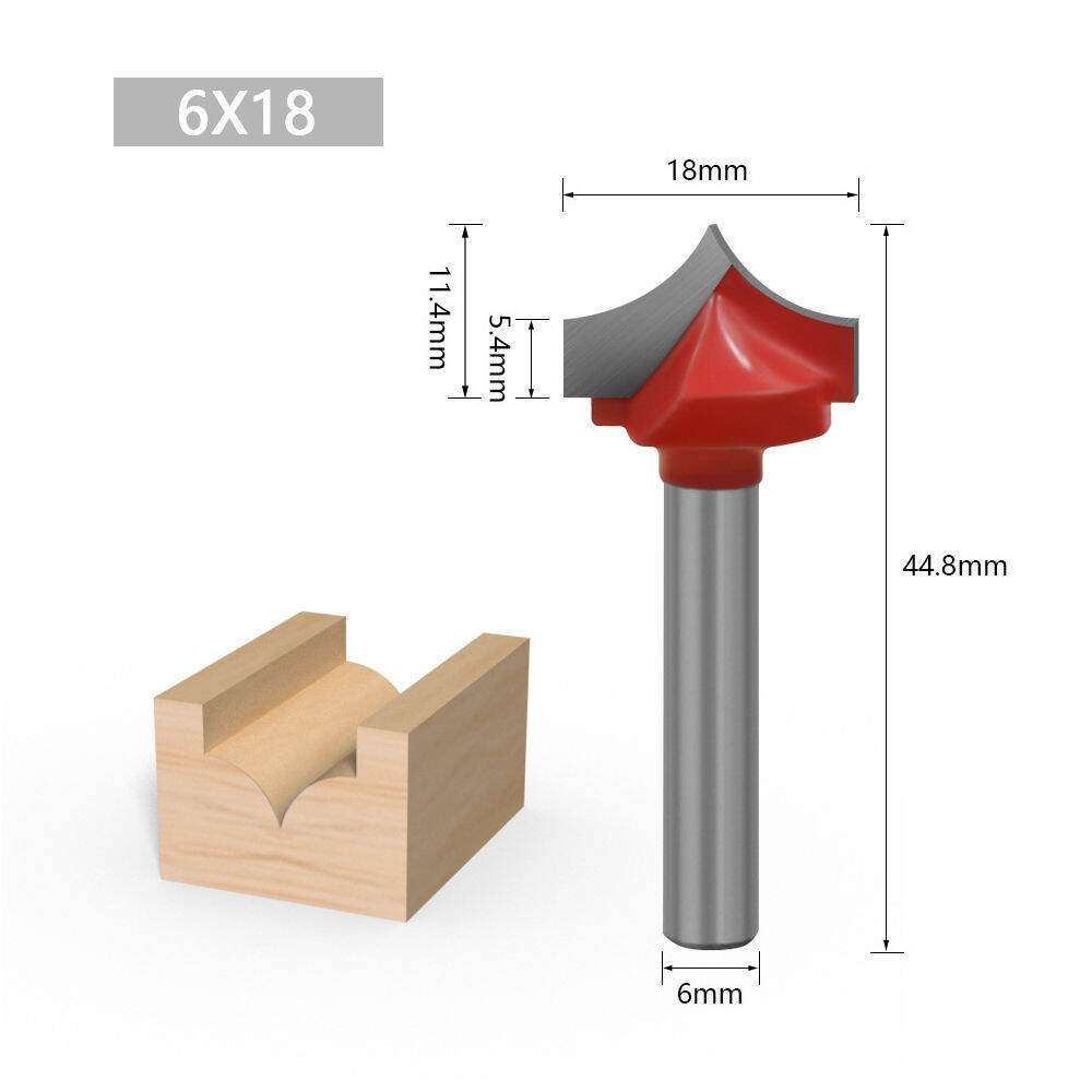 Instruments Router ดอกสว่านเซาะร่อง,เครื่องมือตัดปลายขอบกลมก้าน6มม. ใบ ...