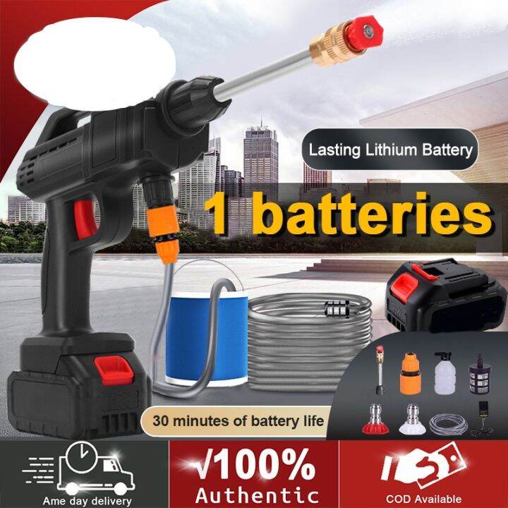 Pressure Washer Portable Car Machine Set Cordless Car Wash Spray Gun ...