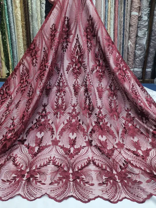 Kain/Bahan Tille Bordir Diamond | Lazada Indonesia