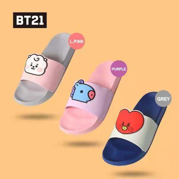 BTS BT21 KPOP slippers Korean men's League idol Koya RJ Shooky Mang ...
