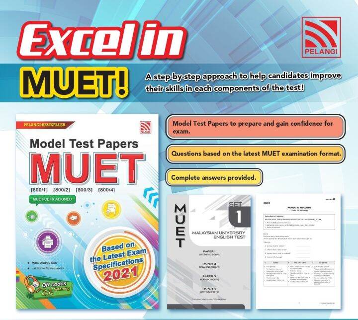 PELANGI MUET MODEL TEST PAPERS 2022 PRA U EDUCATION – CEFT Aligned STPM ...