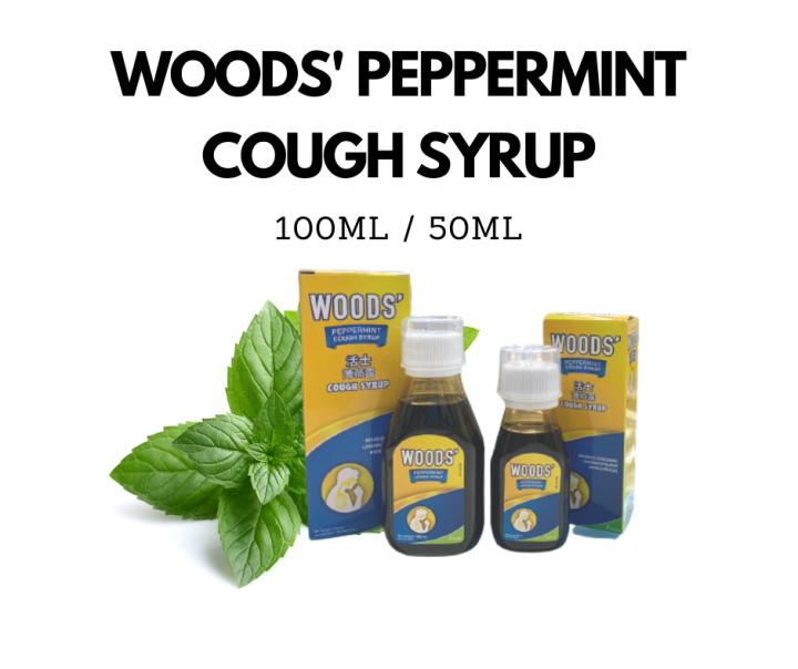 WOODS' Peppermint Cough Syrup 活士薄荷露 100ml / 50ml | Lazada