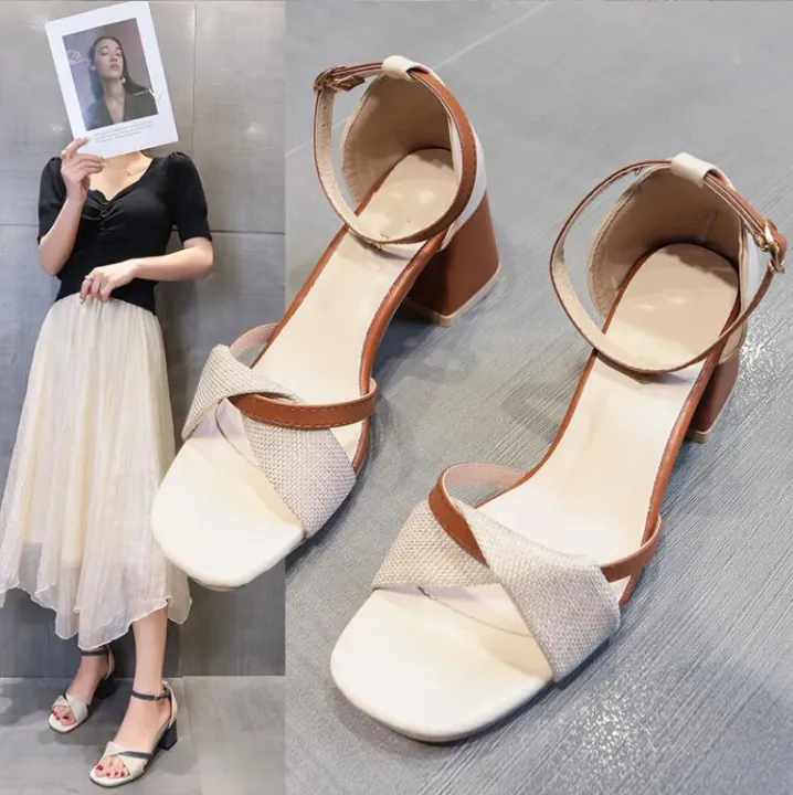Joni 3 inch heels sandals korean heels mules bridal shoes high heels ...