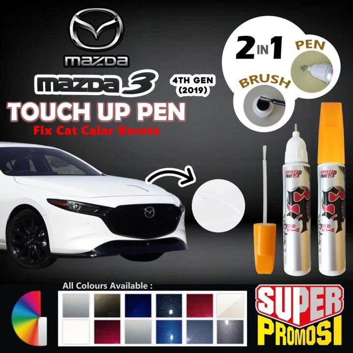 MAZDA 3 GEN 4 Touch Up Pen 2in1 Pen & Brush DIY Scratch Repair Fix Car ...