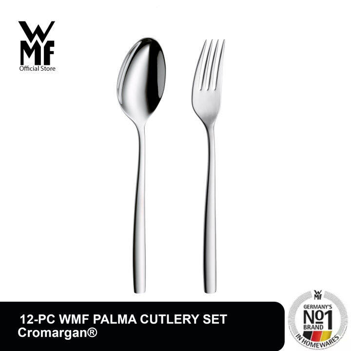 WMF Palma Cromargan Cutlery Set | Dishwasher Safe | BPA Free | Acid ...