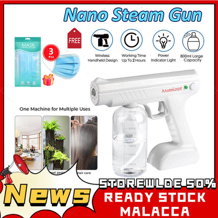 Wireless Spray Gun Sanitizer 800ML Portable Electric Atomizer Sanitizer ...