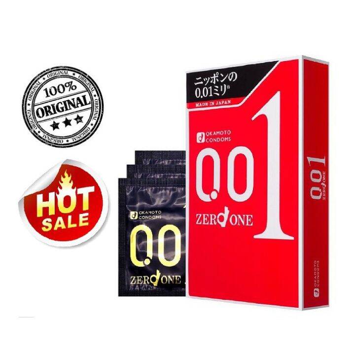 libreng pagpapadala Japan Okamoto original 0.01 Zero One Male Penis Condom 3s | Lazada PH