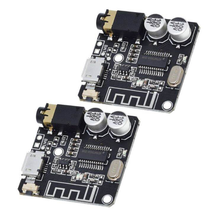 2pcs Bluetooth Audio Receiver Board for Audio Amplifier 3.7-5V BT5.0 ...