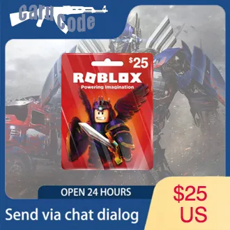 Roblox 25 USD Gift Card-2000Robux-Send in seconds in the chat box ...