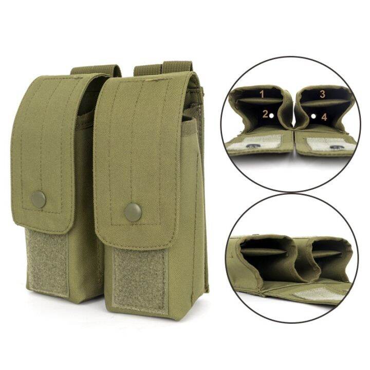 Tactical Double Molle Magazine Pouch For AK 47 M4 AR15 7.62/5.56Mm ...
