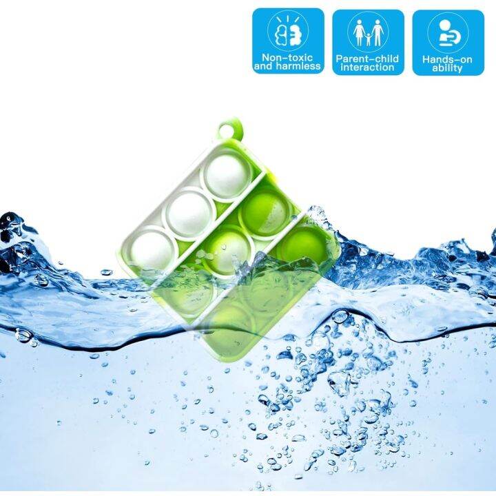 Simple Dimple Pop It Fidget Toy Keychain Push Bubble Educational Toy ...