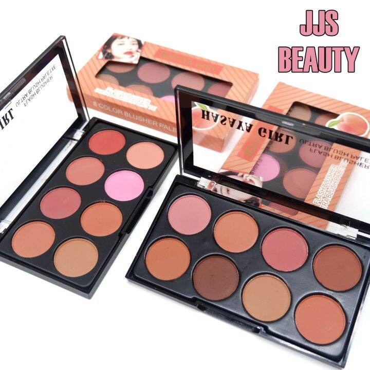 HASAYA GIRL 8 Colors Blusher Palette พาเลทบลัชออน 8สี สีสวย ให้พวงแก้ม ...
