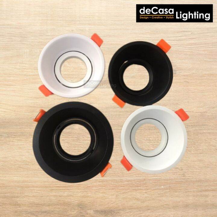 DECASA Lighting Eyeball Casing Only GU10 Lamp Holder Spotlight Case ...