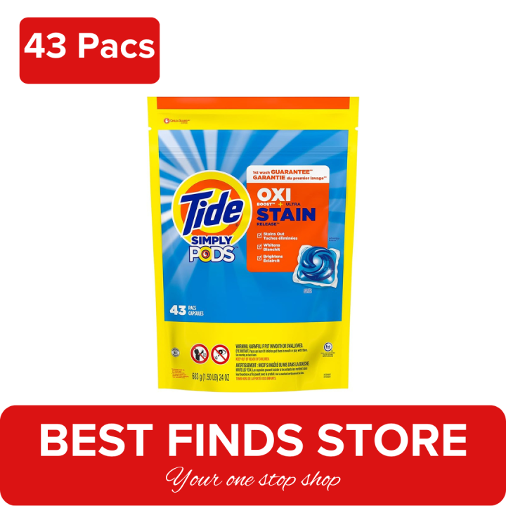 Tide Simply PODS Oxi Boost + Ultra Stain Release Liquid Laundry ...