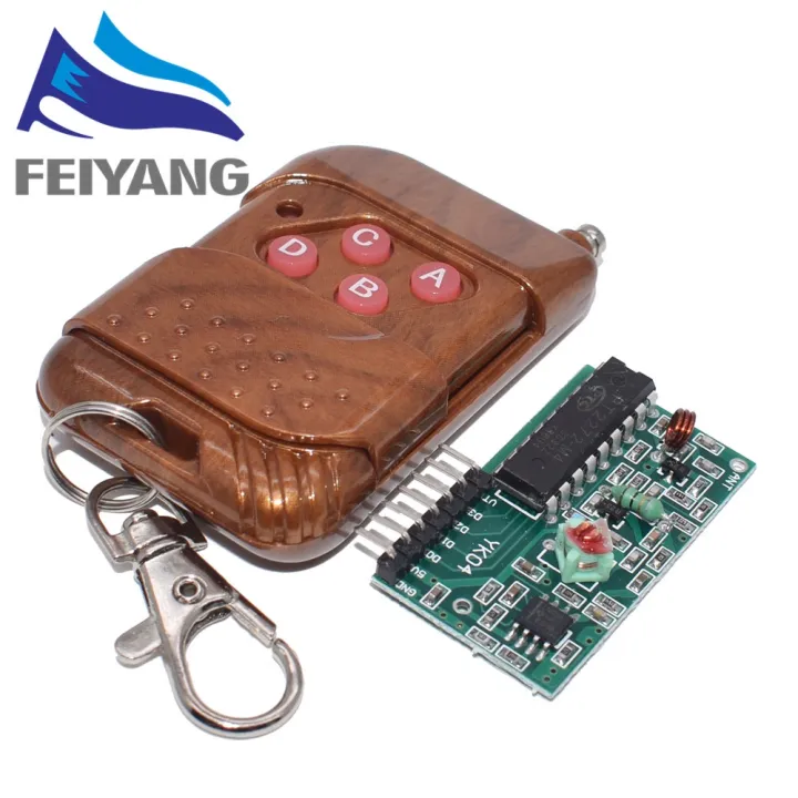IC 2262/2272 4 CH Key Wireless Remote Control 315MHZ Receiver module F ...