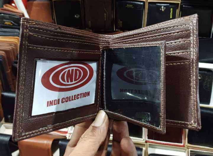 dompet pria semi kulit/warna hitam coklat/ukuran standar/2slot uang dan ...