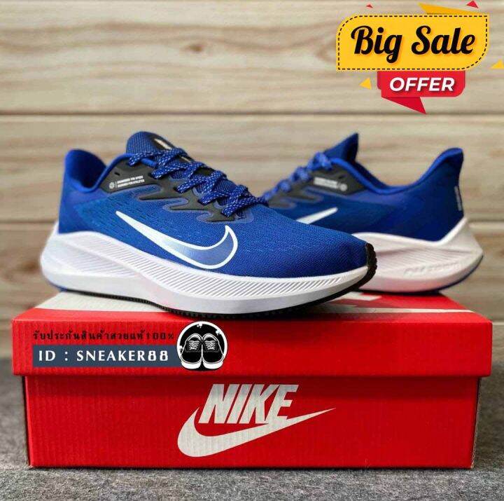 【สวยแท้100%】 รองเท้าN_Winlo 7 (Full Box) - Blue รองเท้าออกกำลังกาย ...
