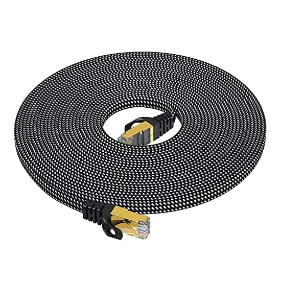 BUSOHE LAN Cable CAT7 5M Internet Cable 10Gbps 600 MHz RJ45 Connector ...