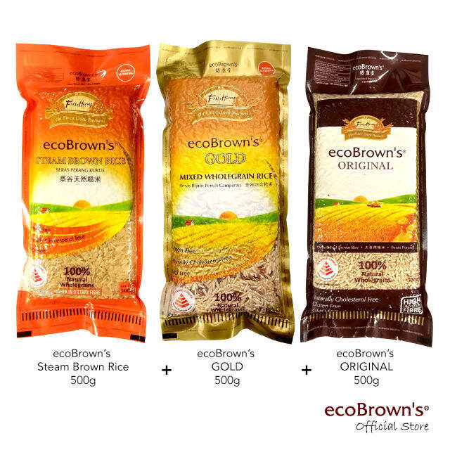 ecoBrown's Rice 500g (3 Packs, 500g) 3 Types | Lazada